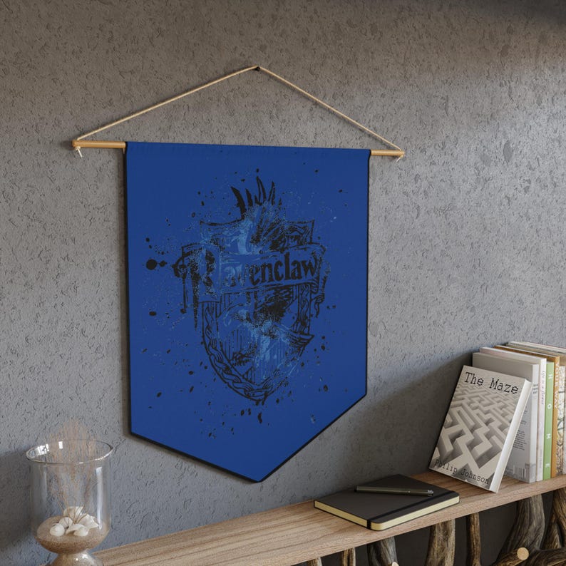 Ravenclaw Pennant Banner, Hogwarts House Decor, Wizarding World, Wall ...