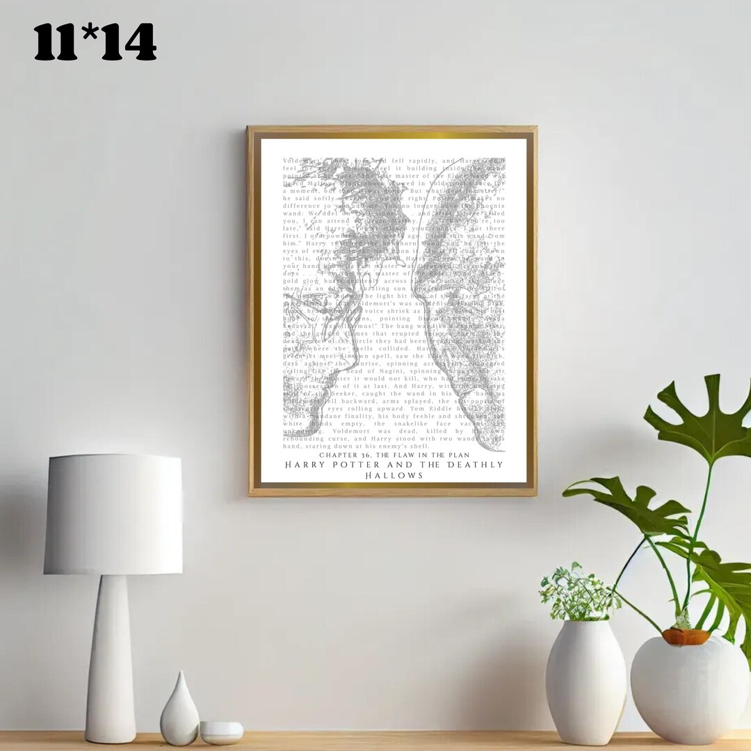 Voldemort Death Scene Wall Art | Harry Potter Printable Quote Poster ...