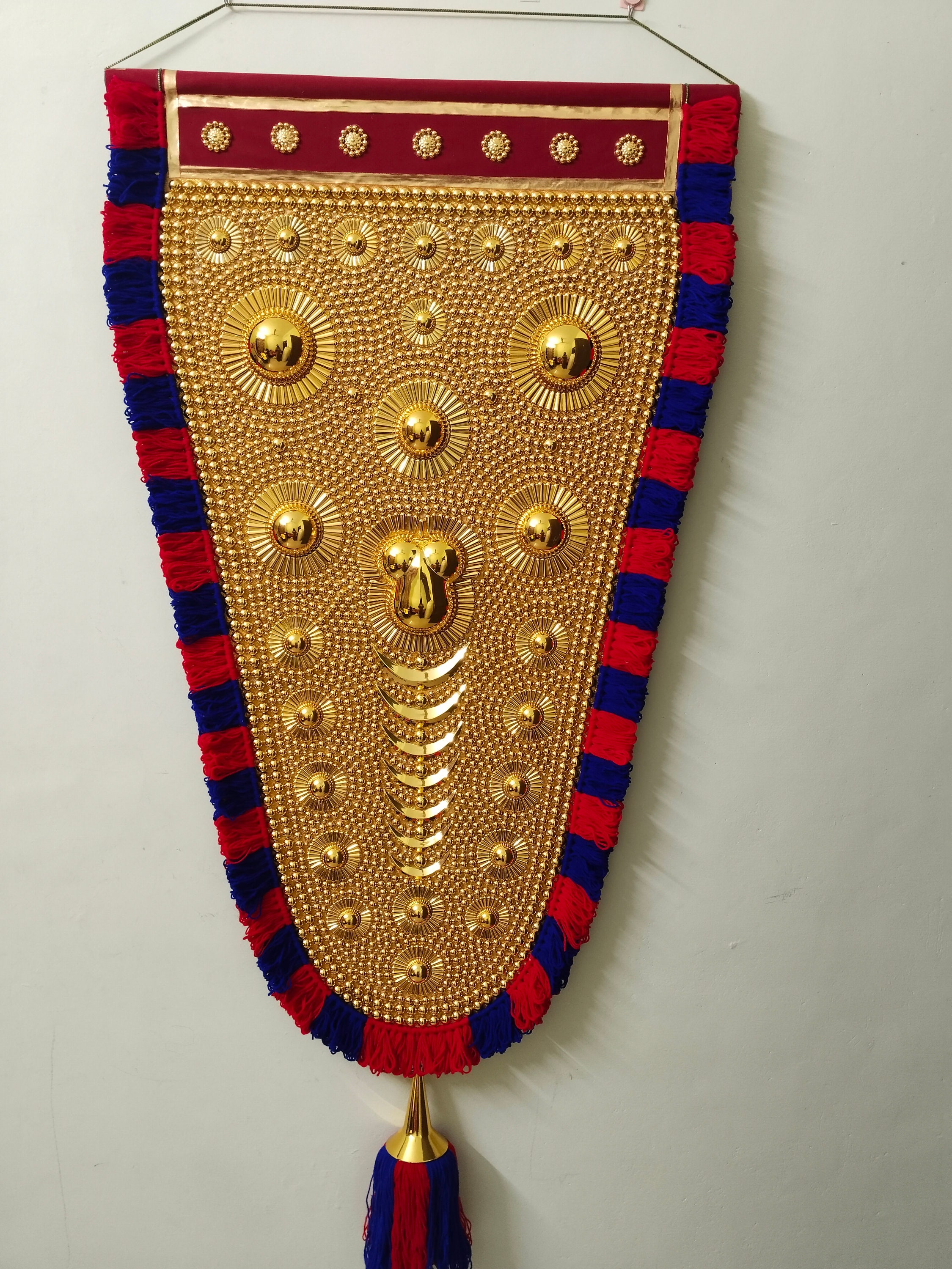 Traditional Nettipattam for Wall Hanging, Home Decor, Pooram, Wallart ...