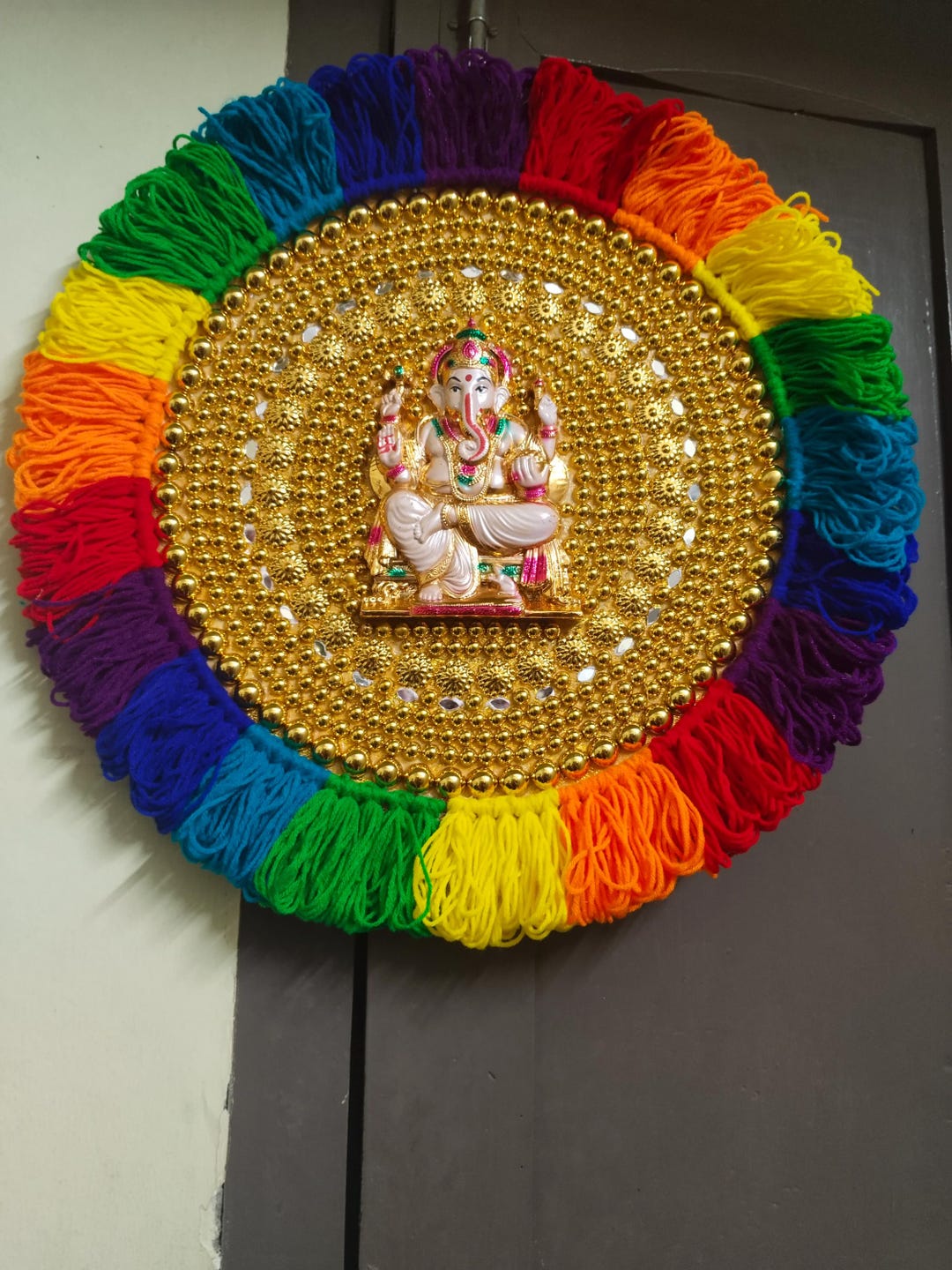 Alavattam, Hand Made Wall Hanging. Home Decor, Wallart, Pooram, Kerala ...
