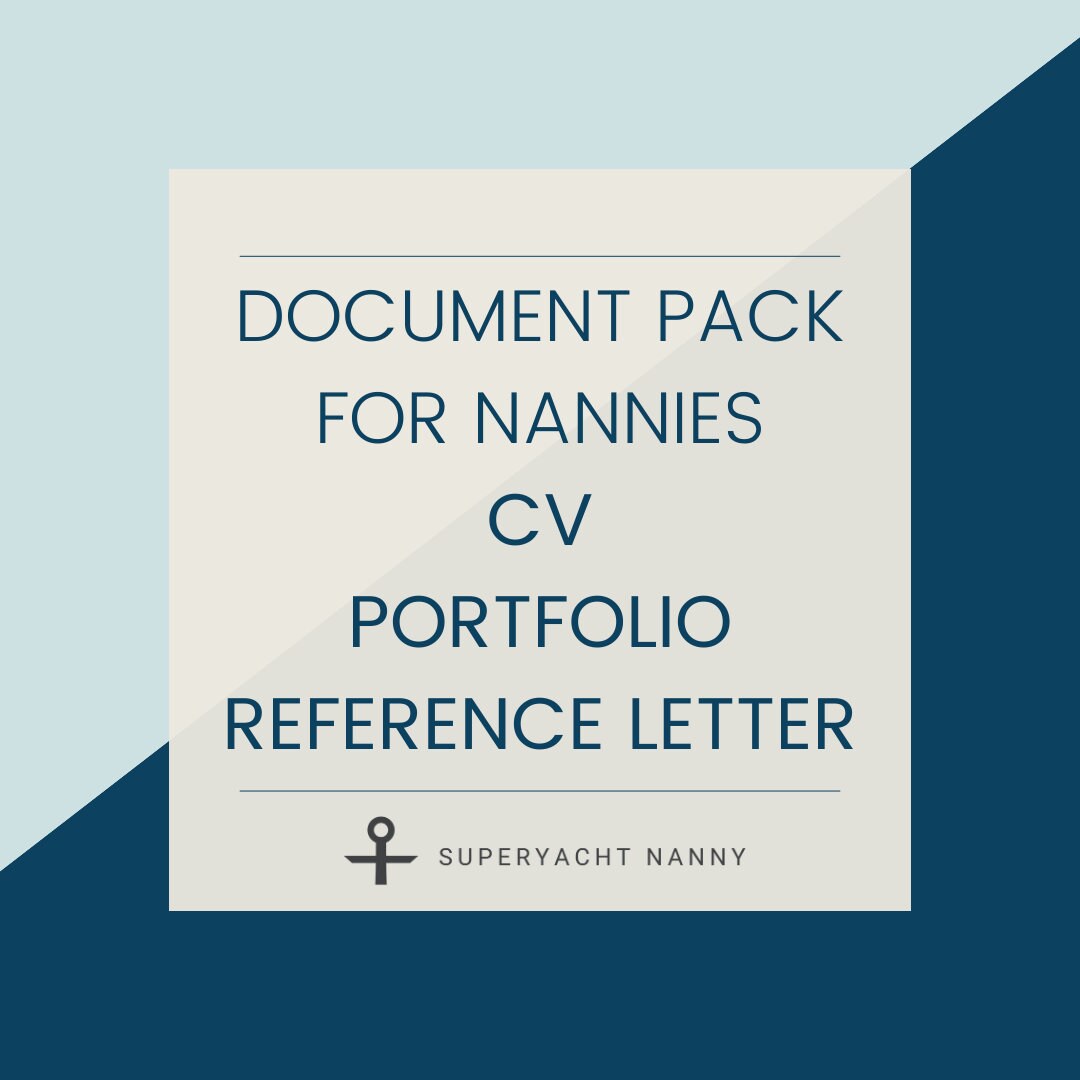 Nanny CV, Portfolio, Reference Letter Template Pack Resume Guide for ...