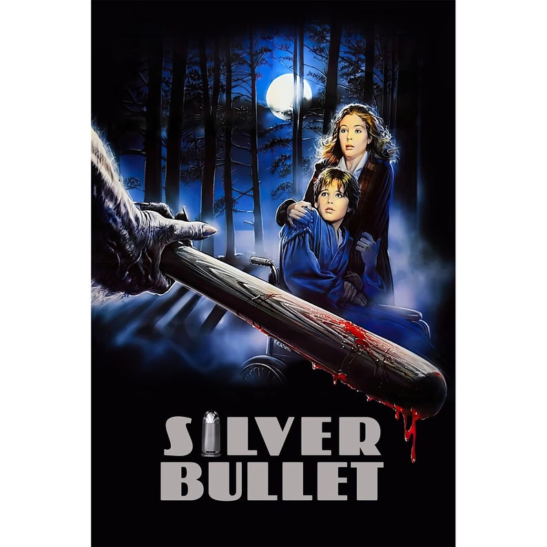 Silver Bullet Movie Poster Wall Art Home Decorvintage Art - Etsy