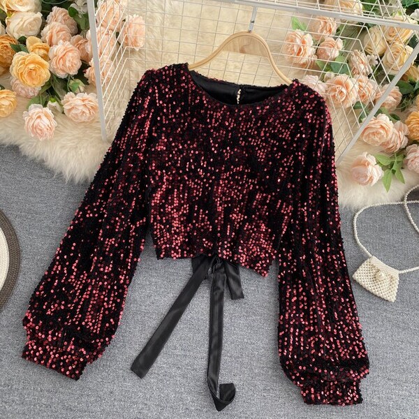 Glitter Blouse - Etsy
