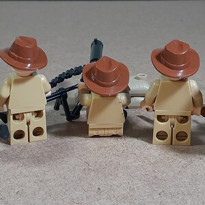 WW2 Custom Building Blocks ANZAC Heavy Machine Gun Squad Mini Figure ...