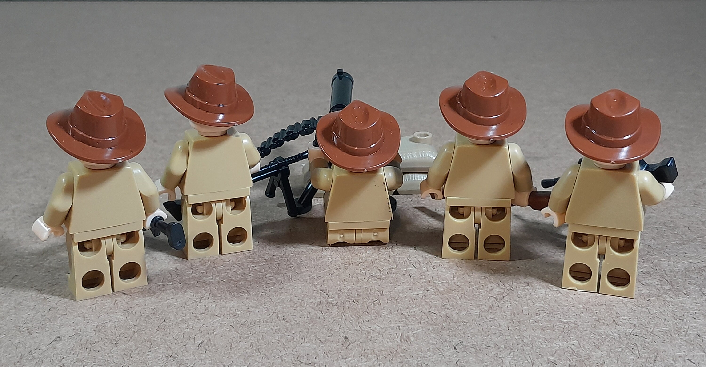 WW2 Custom Building Blocks ANZAC Heavy Machine Gun Squad Mini Figure ...