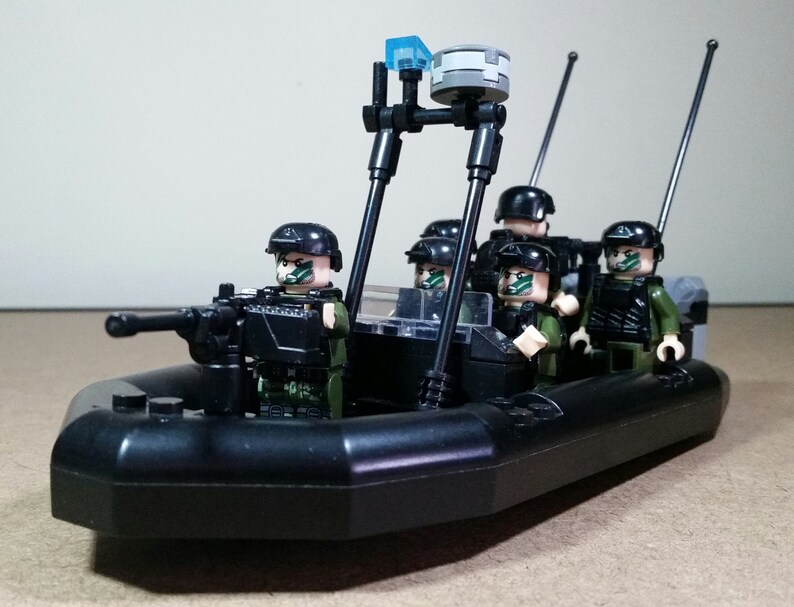 Custom Building Blocks NSW RHIB With Set of 6 US Special Forces ...