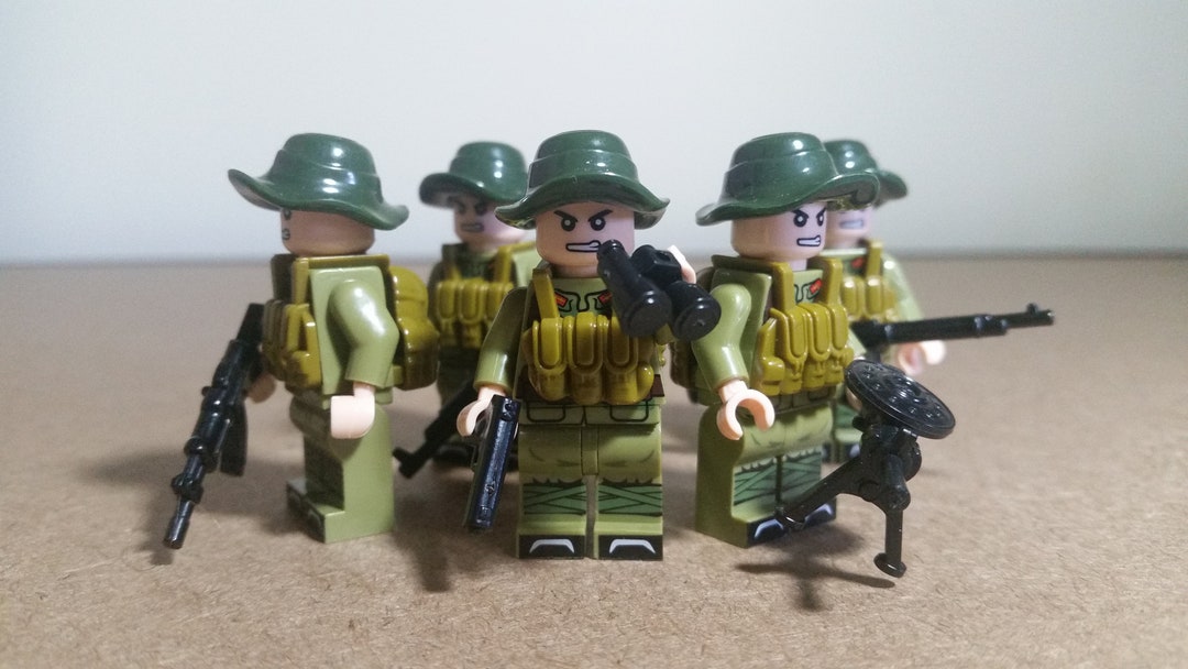 Vietnam War Inspired Custom Building Blocks NVA Regulars, Mini Figure ...