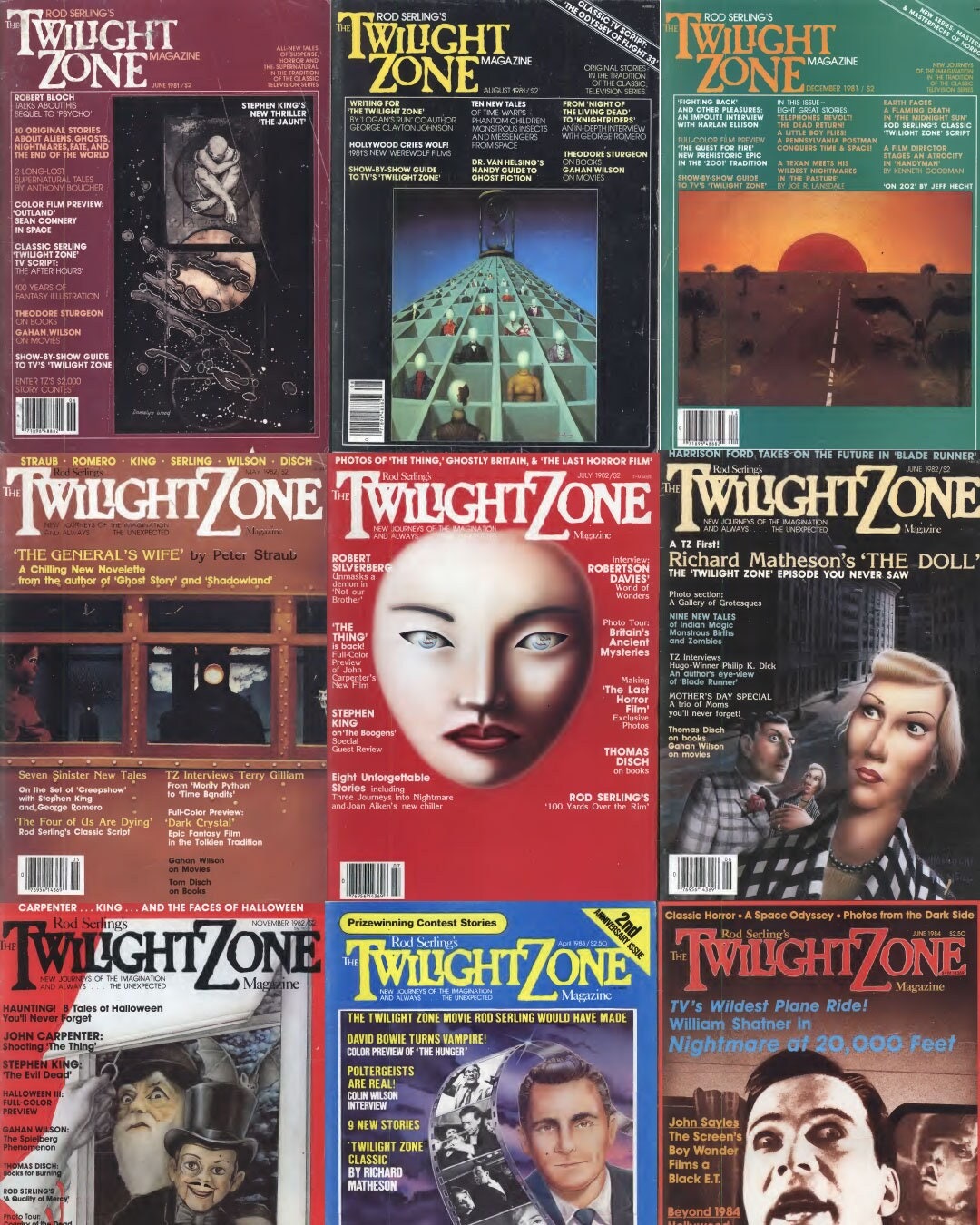 60x Twilight Zone Magazine Rod Serling Science Fiction - Etsy