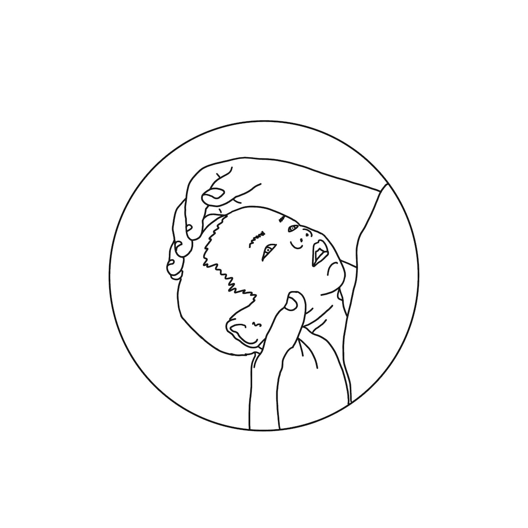 Babies First Bath Line Drawing Download Clip Art PDF, PNG - Etsy