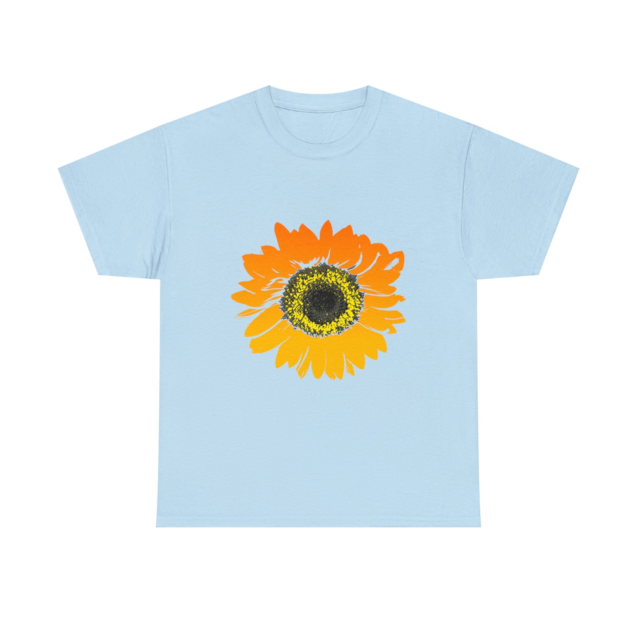 Sun Flower Tee Shirt Flower Print Shirt Funny Sun Flower - Etsy