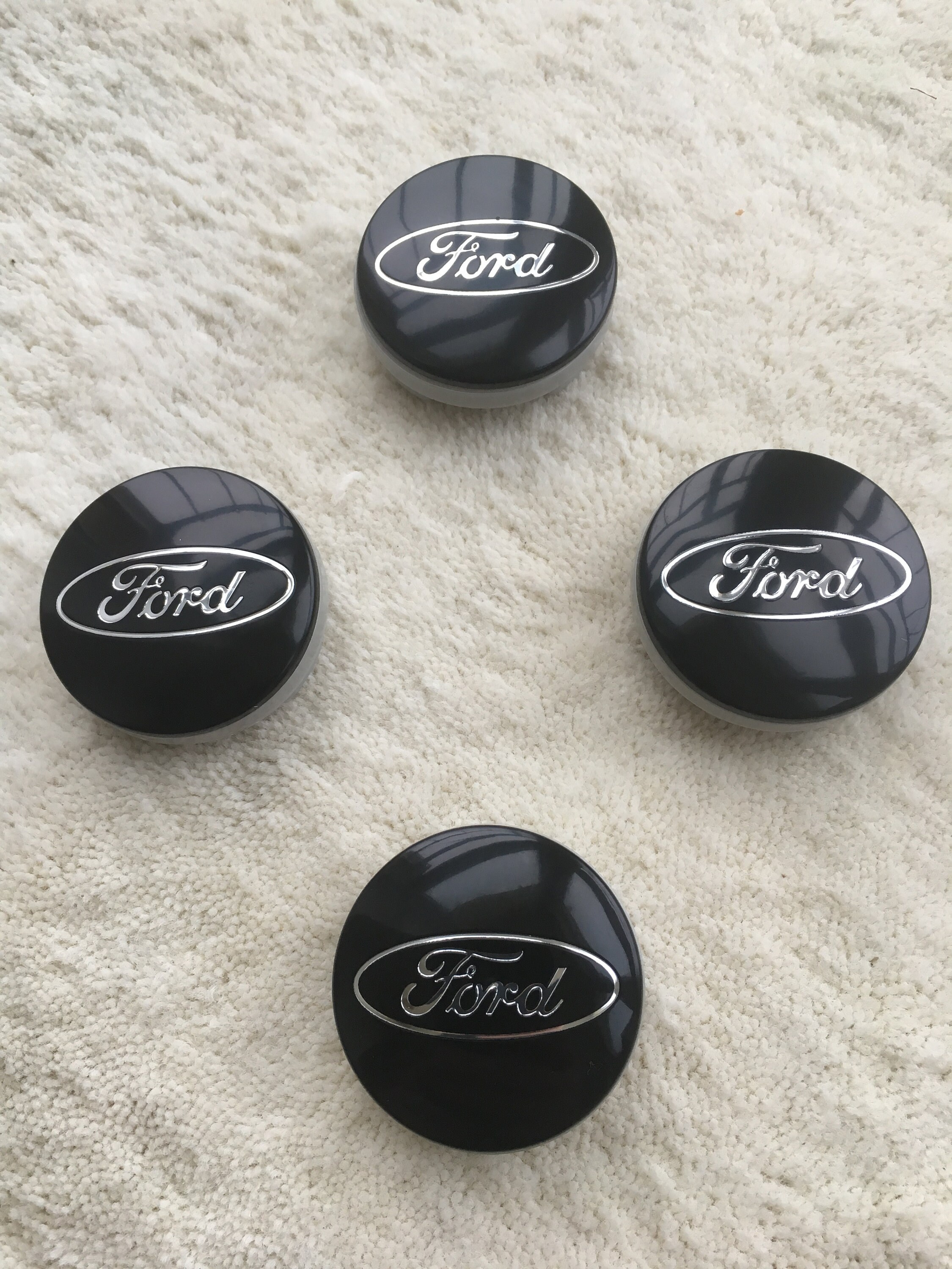 4pcs set 54mm 2.13 Inch FORD Black Wheel Center Hub Caps Fits for Most ...