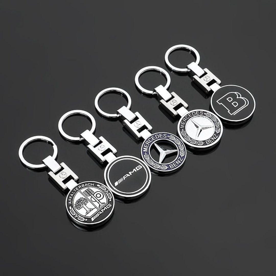1 Pcs 3D Double Sided High Quality Metal Car Logo Keychain Keyring for ...
