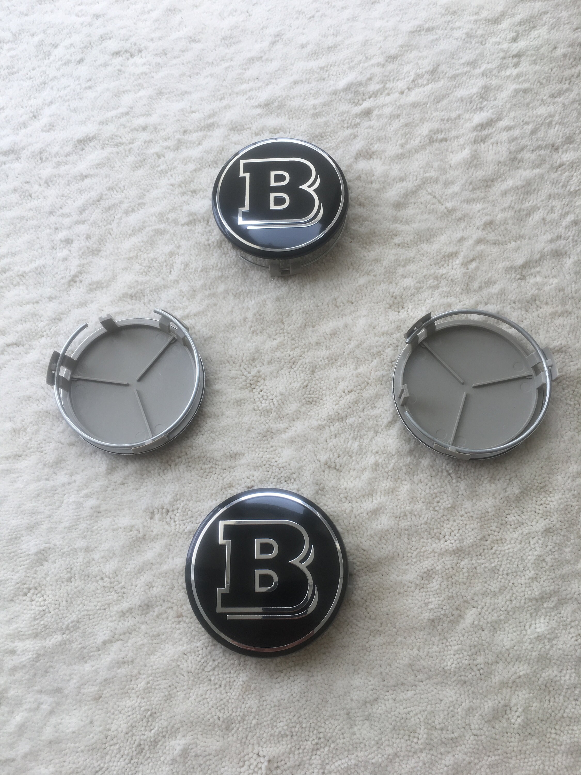 4 Pcs set Wheel Center Hub Caps for MERCEDES BRABUS 75mm 2.95 Inch ...