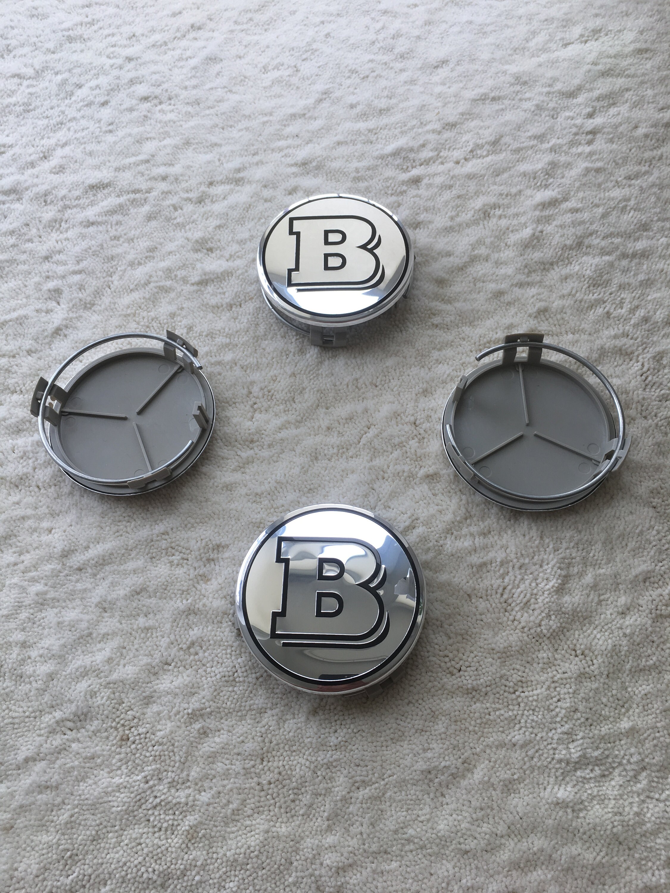 4 Pcs set Wheel Center Hub Caps for MERCEDES BRABUS 75mm 2.95 Inch ...
