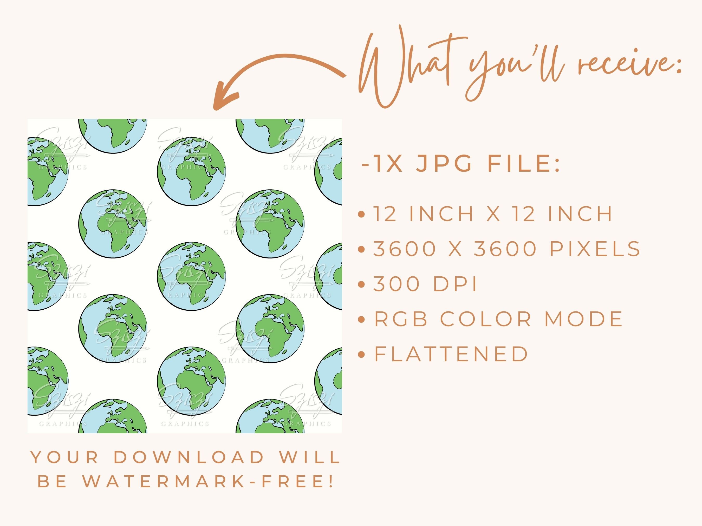 Earth Globe Seamless File World Map Planet Seamless Pattern Environment ...