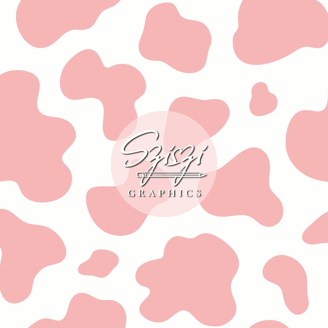 Pink Cow Print Seamless Pattern Cow Seamless File Animal Print Western ...