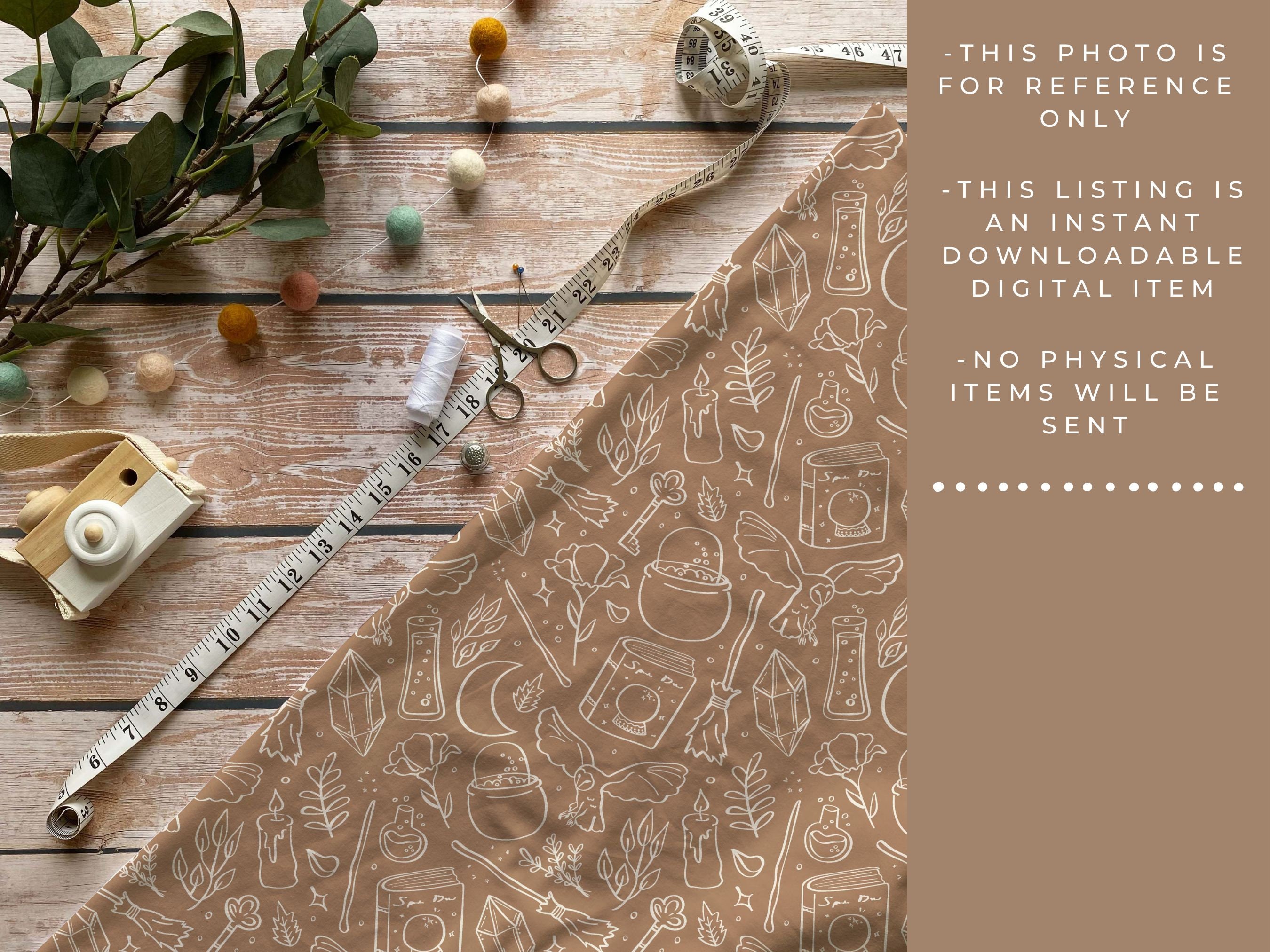 Wizard Seamless Pattern Magic Seamless File Witchy Halloween - Etsy