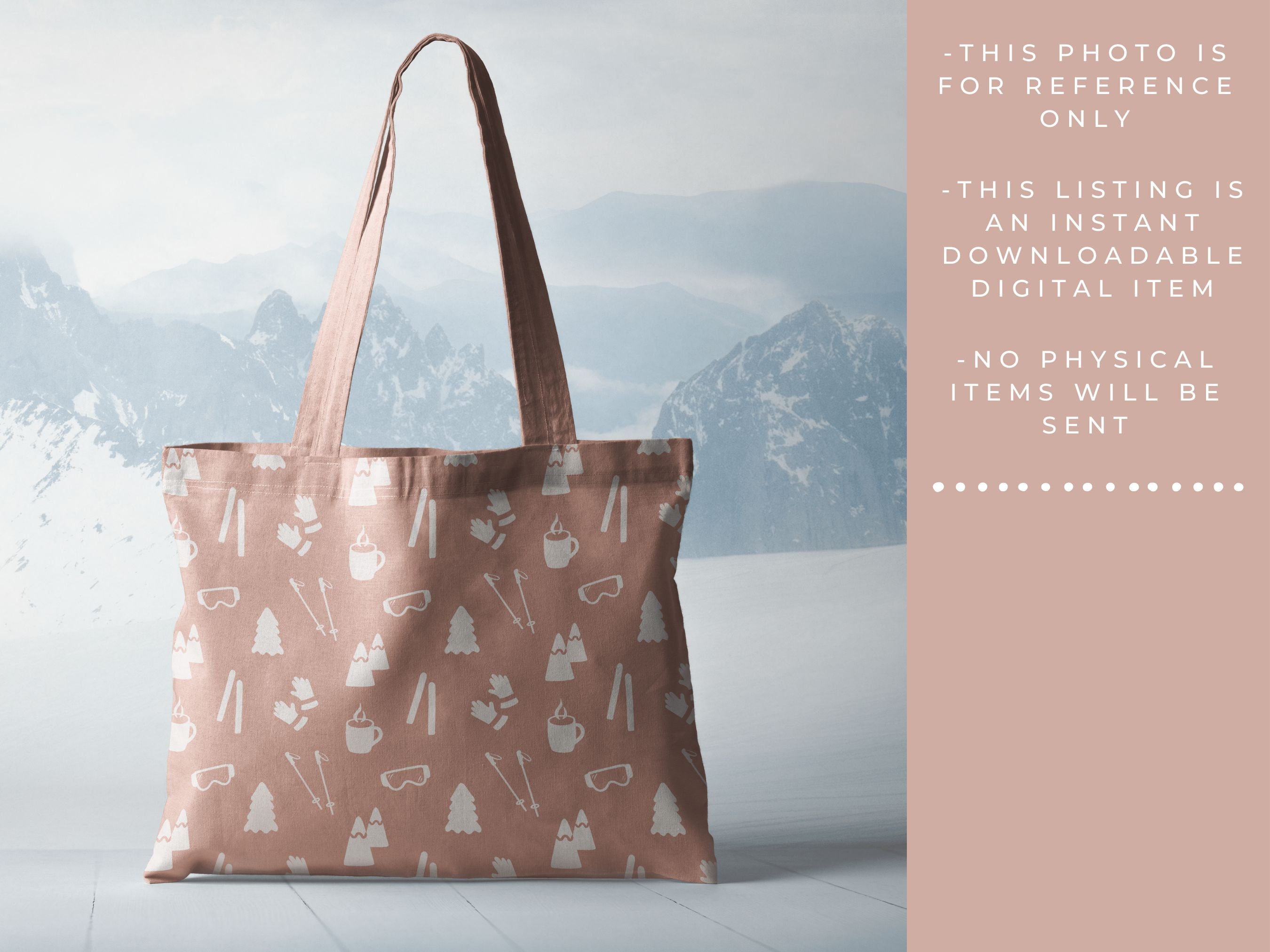 Skiing Seamless Pattern Ski Seamless File Winter Seamless - Etsy