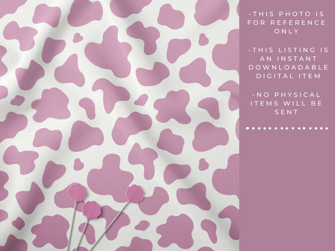 Purple Cow Print Cow Seamless File Cow Seamless Pattern Animal - Etsy
