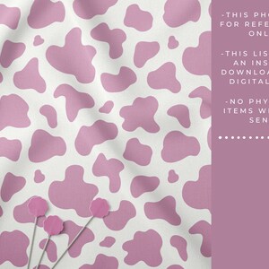 Purple Cow Print Cow Seamless File Cow Seamless Pattern Animal - Etsy