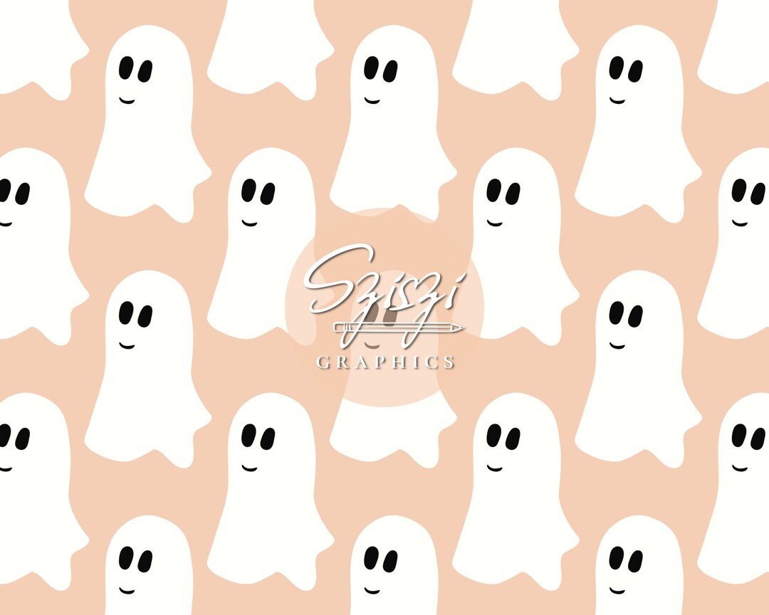 Halloween Ghost Pattern Ghost Seamless File Halloween Seamless Pattern ...