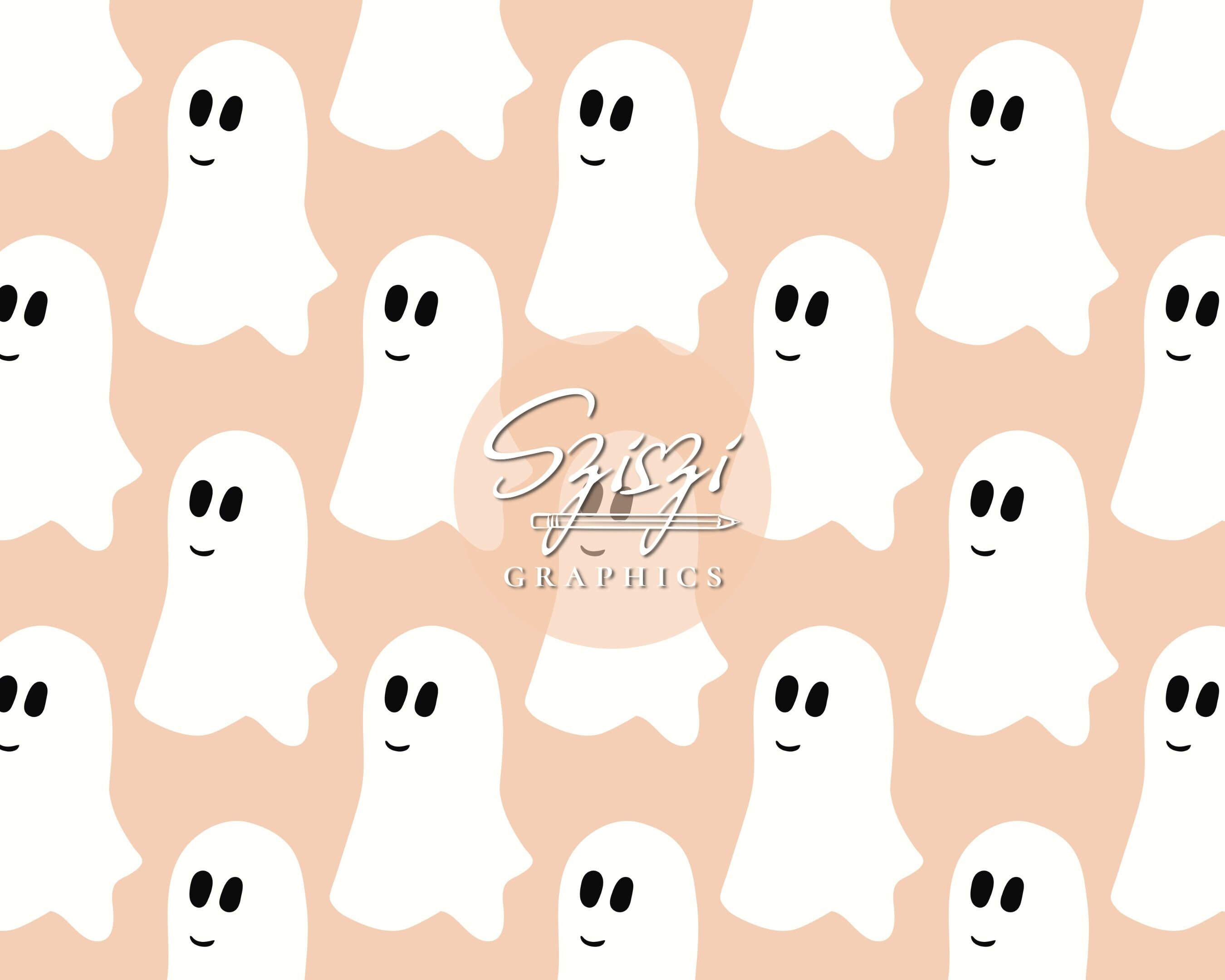 Halloween Ghost Pattern Ghost Seamless File Halloween Seamless Pattern ...