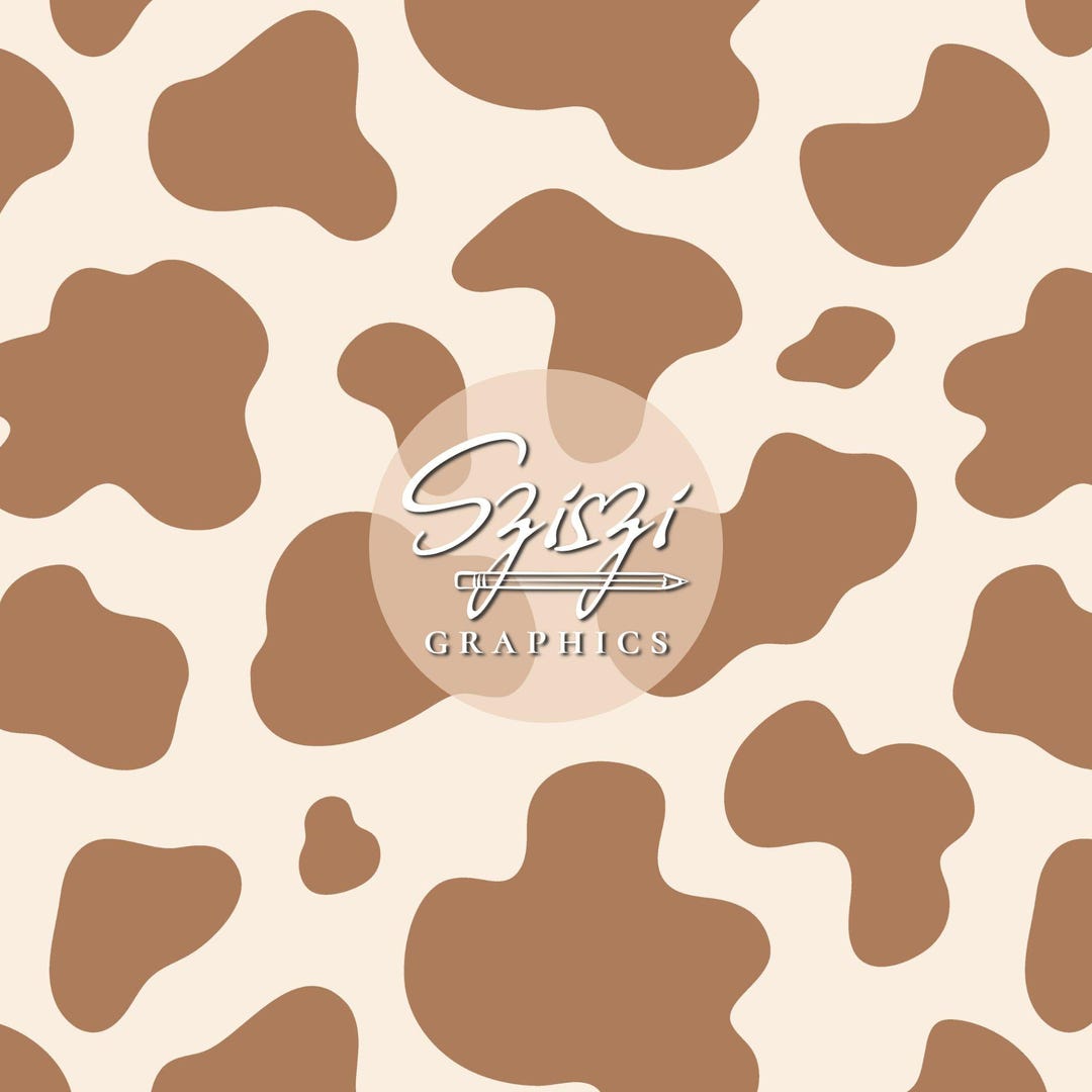 Neutral Cow Print Modern Western Seamless Pattern Cowboy Seamless File ...