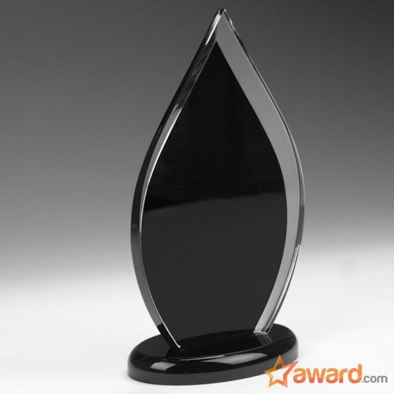 Personalized Black Silk Flame Award Plaque, Custom Award, Employee ...