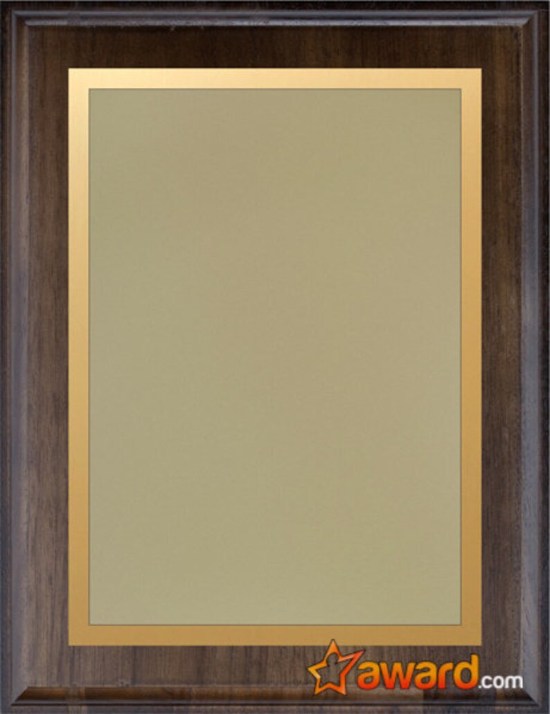 Personalized Walnut Award Plaque Custom Award Employee - Etsy