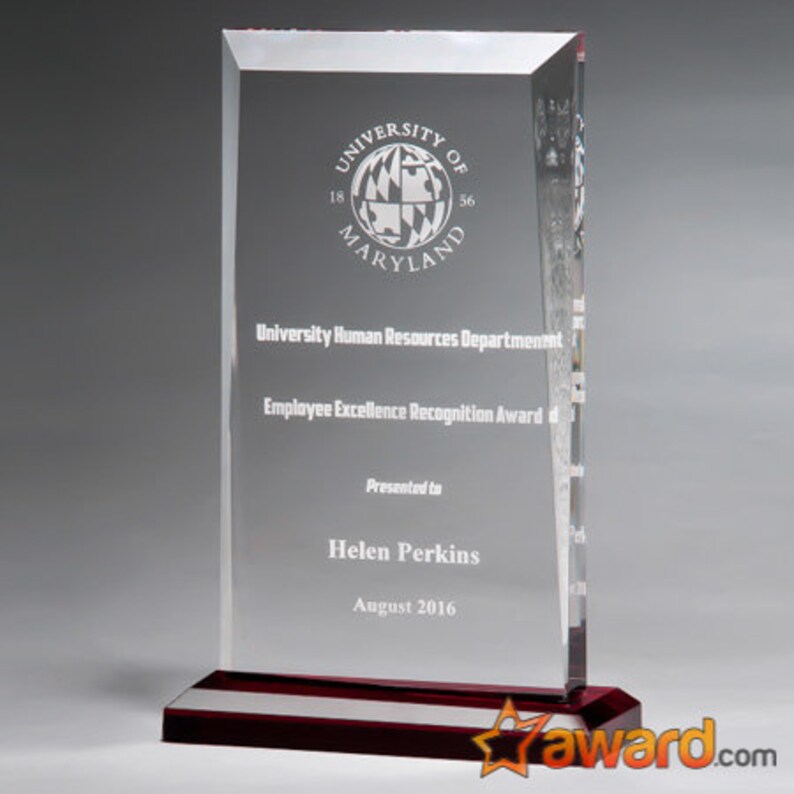 Apex Series Award Plaque, Custom Award, Employee Recognition ...