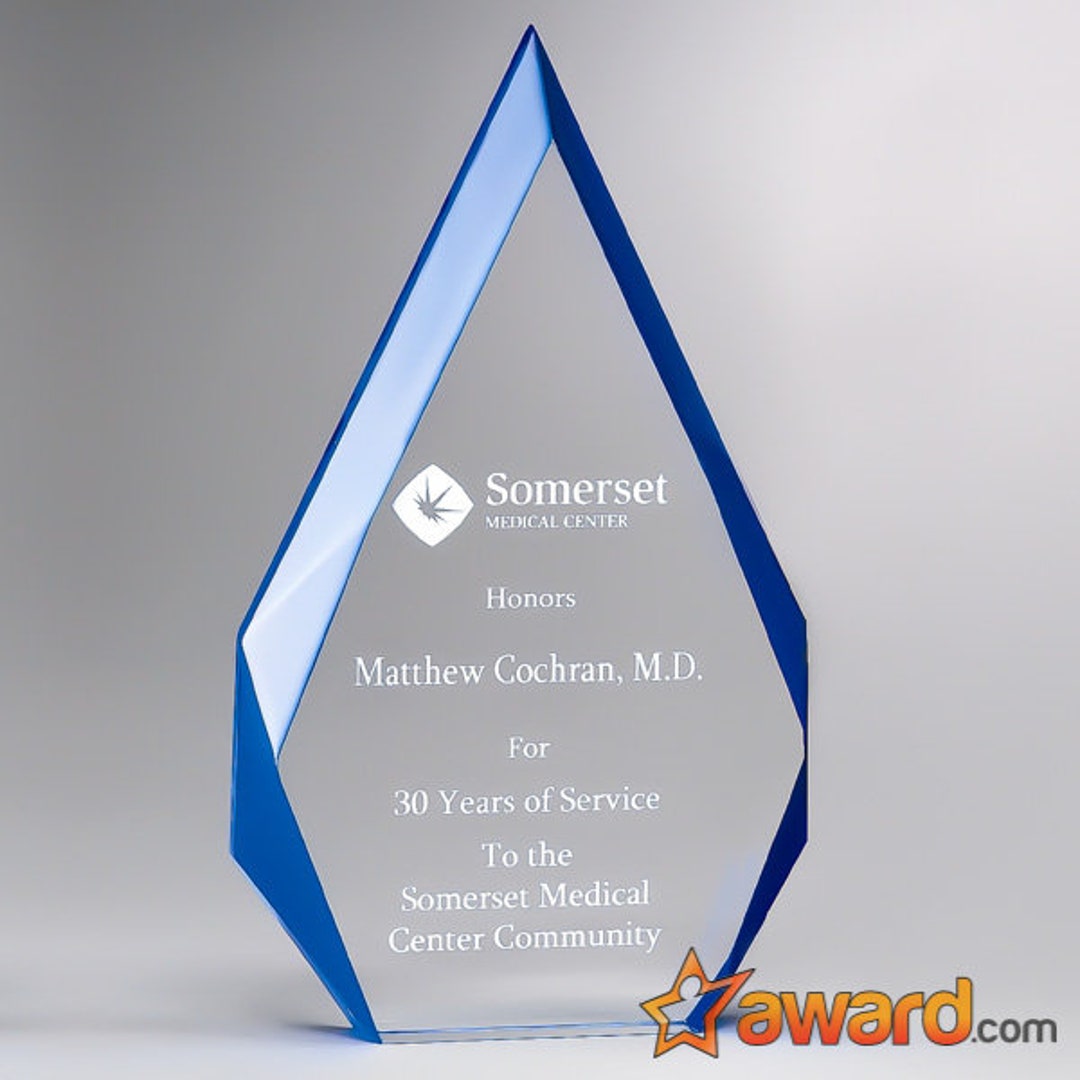 Custom Flame Series Award Plaque, Custom Award, Employee Recognition ...