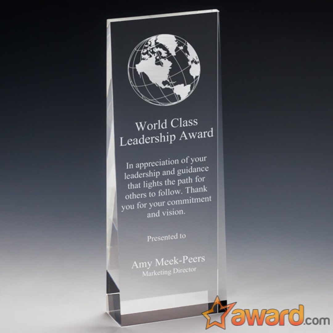 Custom Wedge Plaque Award, Custom Award, Employee Recognition ...