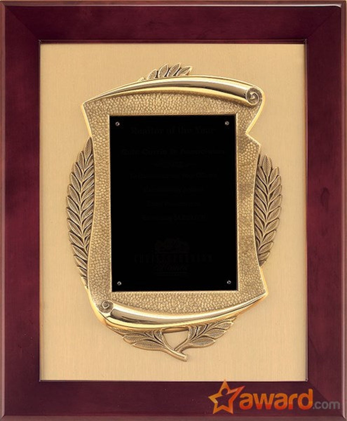 Custom Rosewood Frame Plaque With Scroll Casting Custom - Etsy