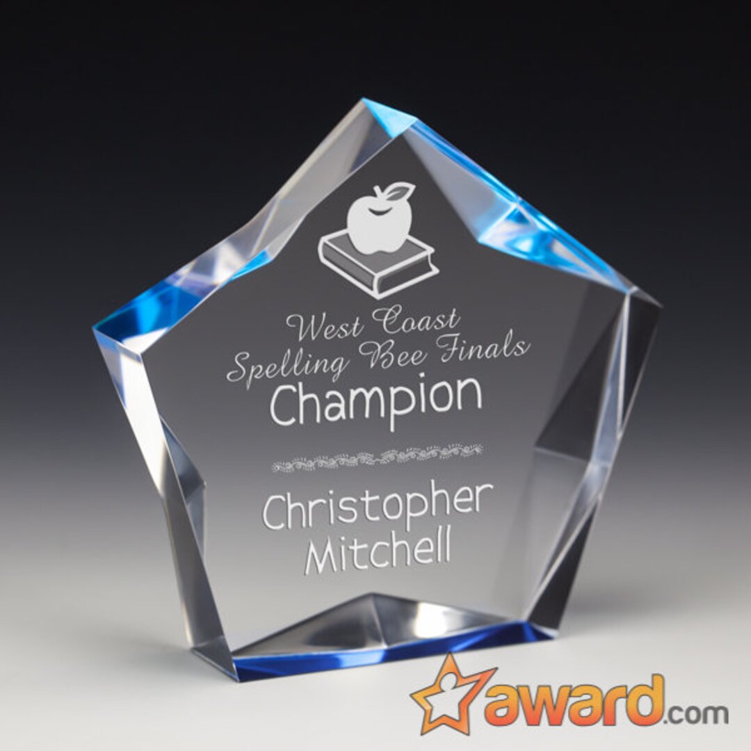 Personalized Star Award Plaque, Custom Award, Employee Recognition ...