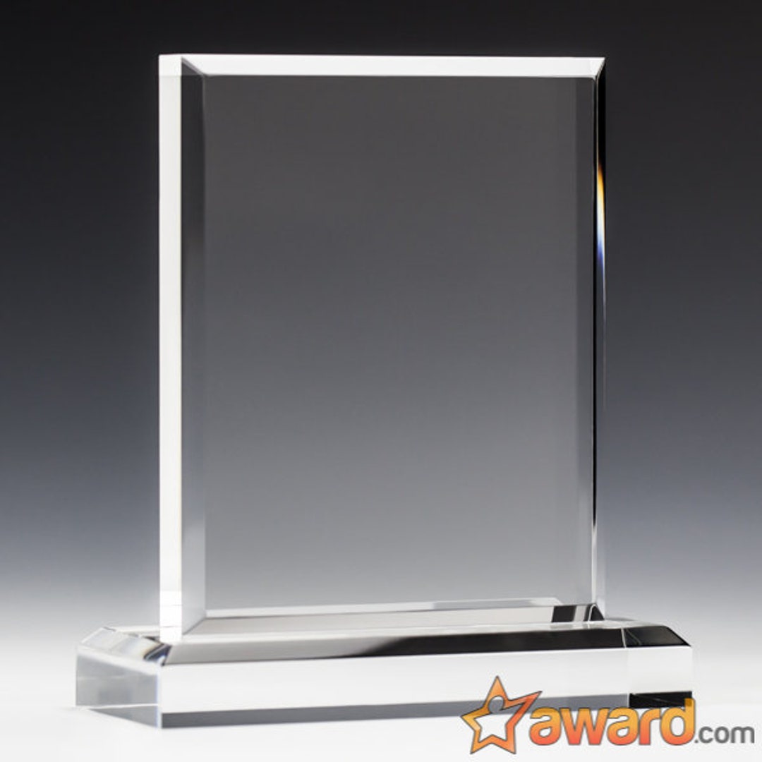Personalized Clear Rectangle Award Plaque, Custom Award Plaque ...