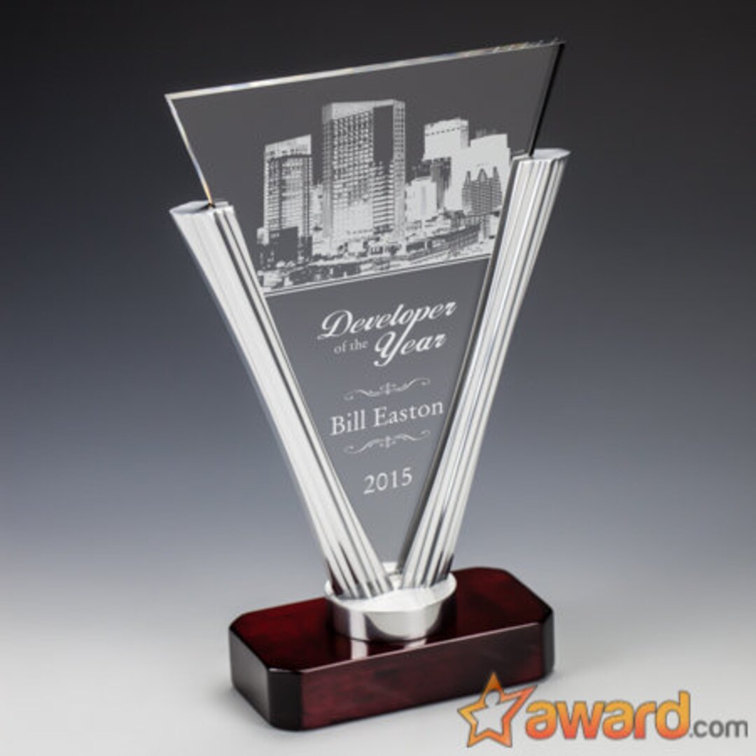 Elegant Prestigious Award Plaque, Custom Award, Employee Recognition ...