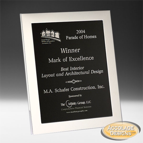 Personalized Silver Aluminum Picture Frame Plaque Custom - Etsy