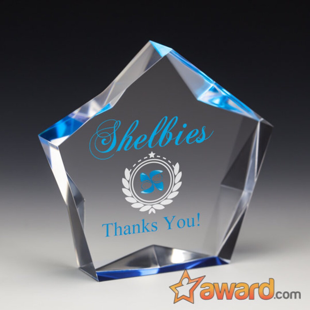 Personalized Star Award Plaque With Full Color, Custom Award, Employee ...