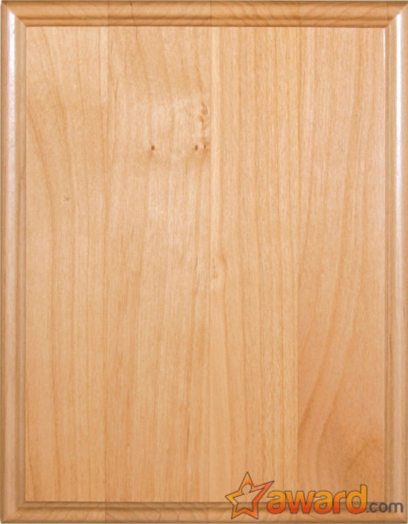 Personalized Red Alder Award Plaque With Full Color Custom Award, Employee Recognition ...