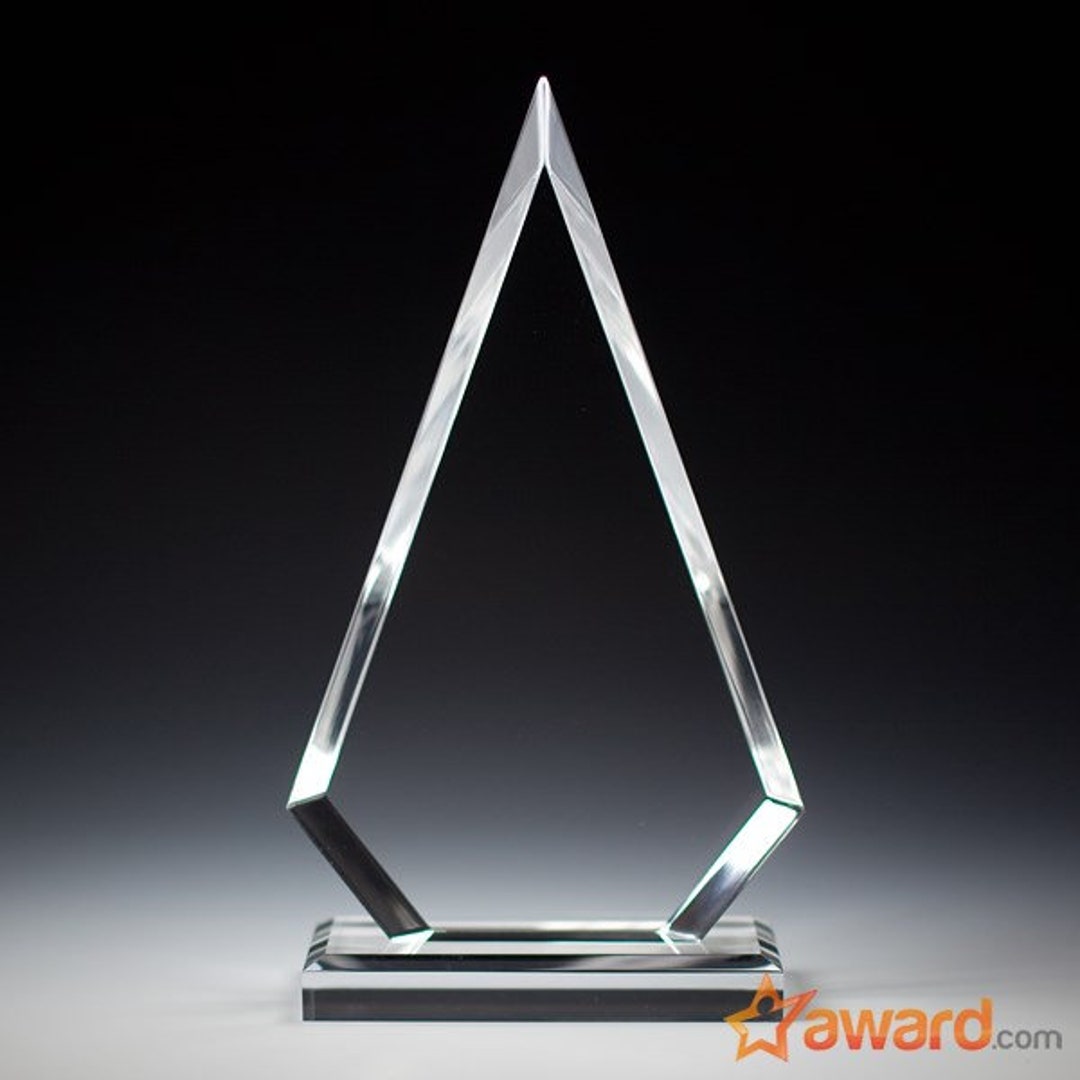 Personalized Clear Arrowhead Award Plaque, Custom Award, Employee ...