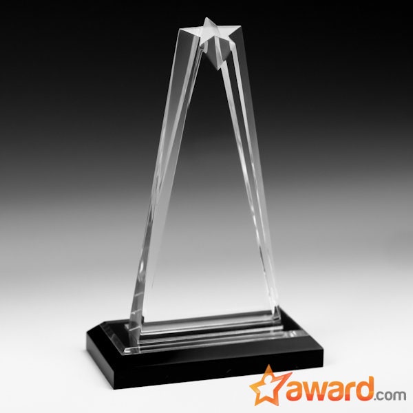 Custom Gold Star Tower Award Plaque, Custom Award, Employee Recognition ...