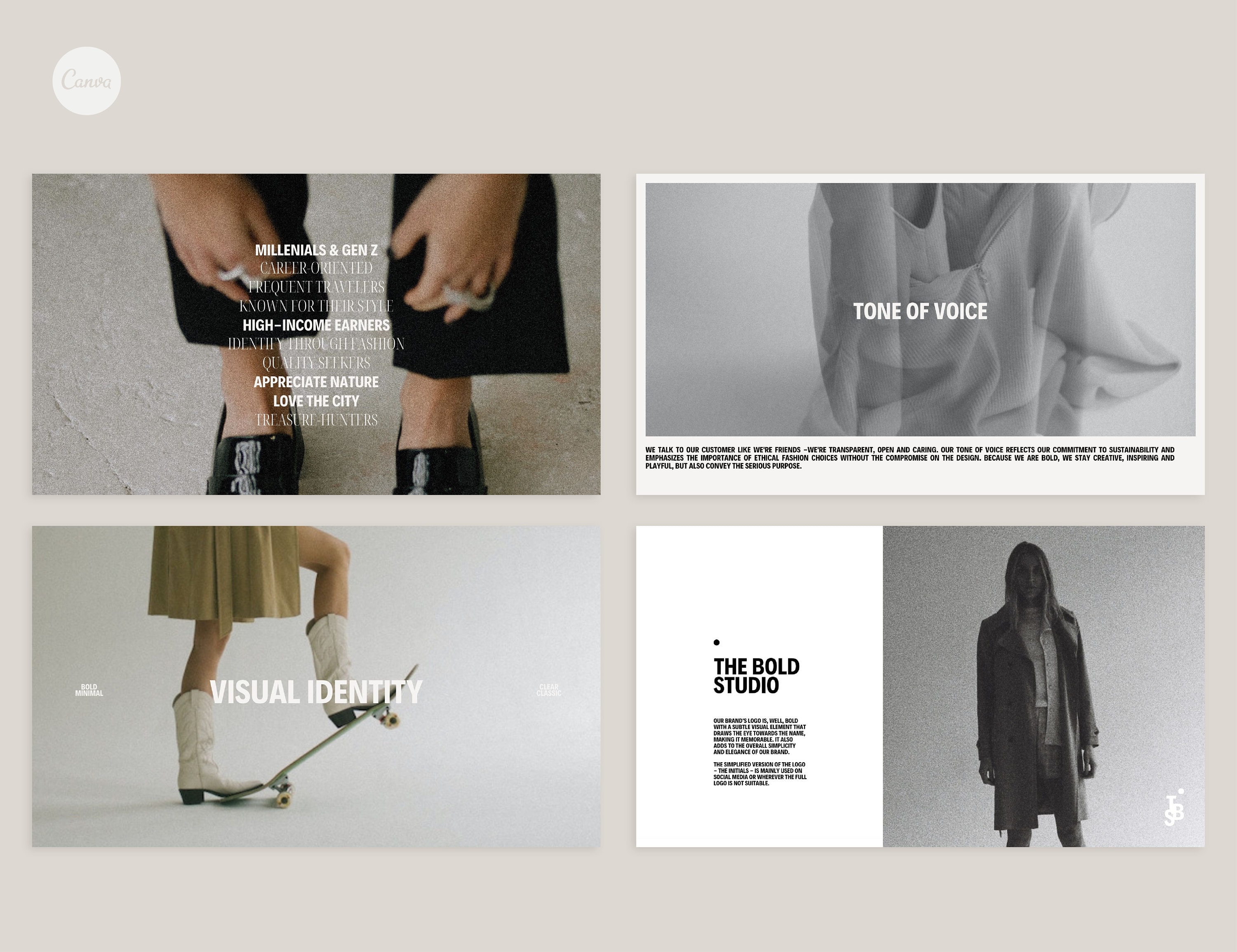 Fashion Brand Guidelines Template for Canva Boutique, Lifestyle Brand ...