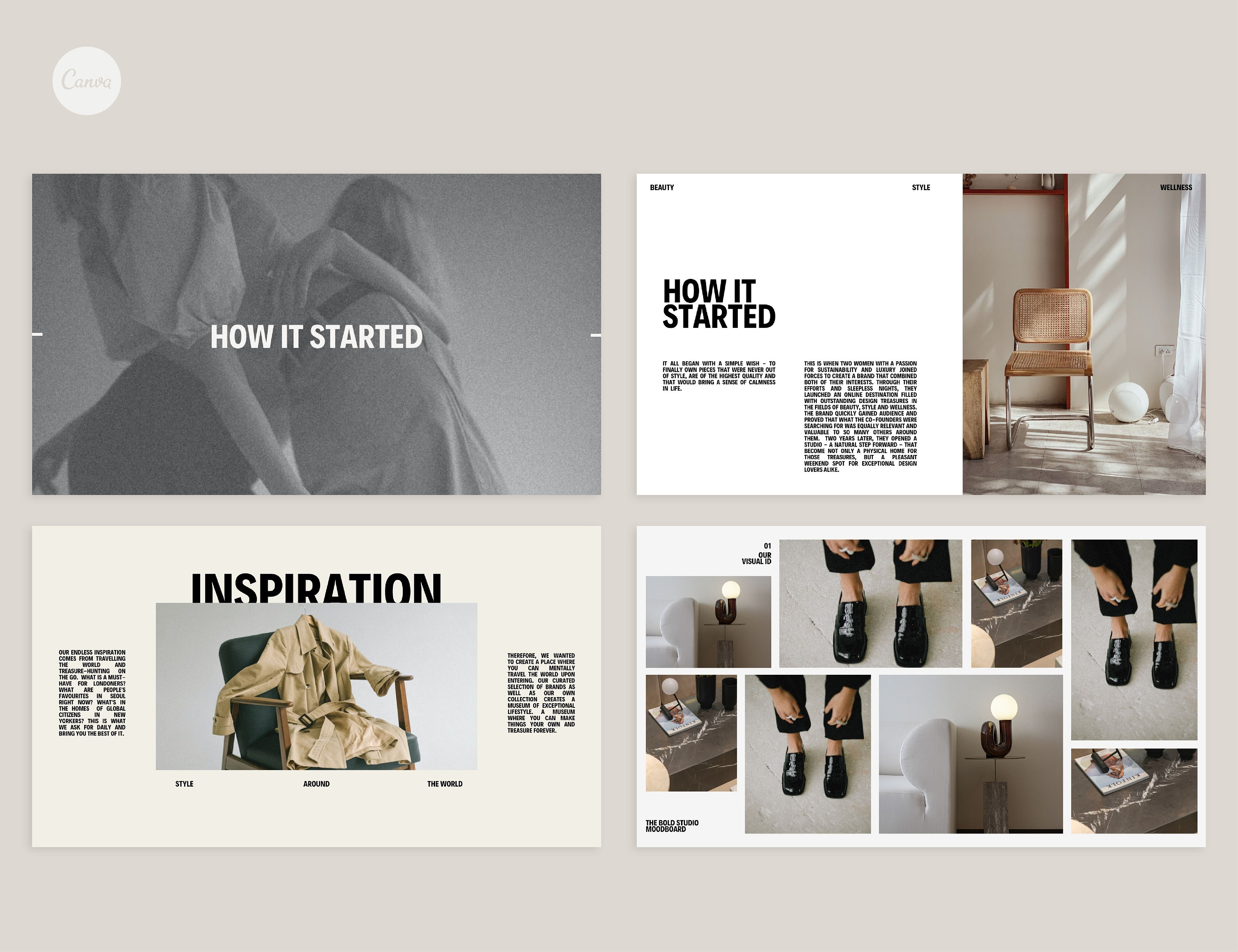 Fashion Brand Guidelines Template for Canva | Boutique, Lifestyle Brand ...