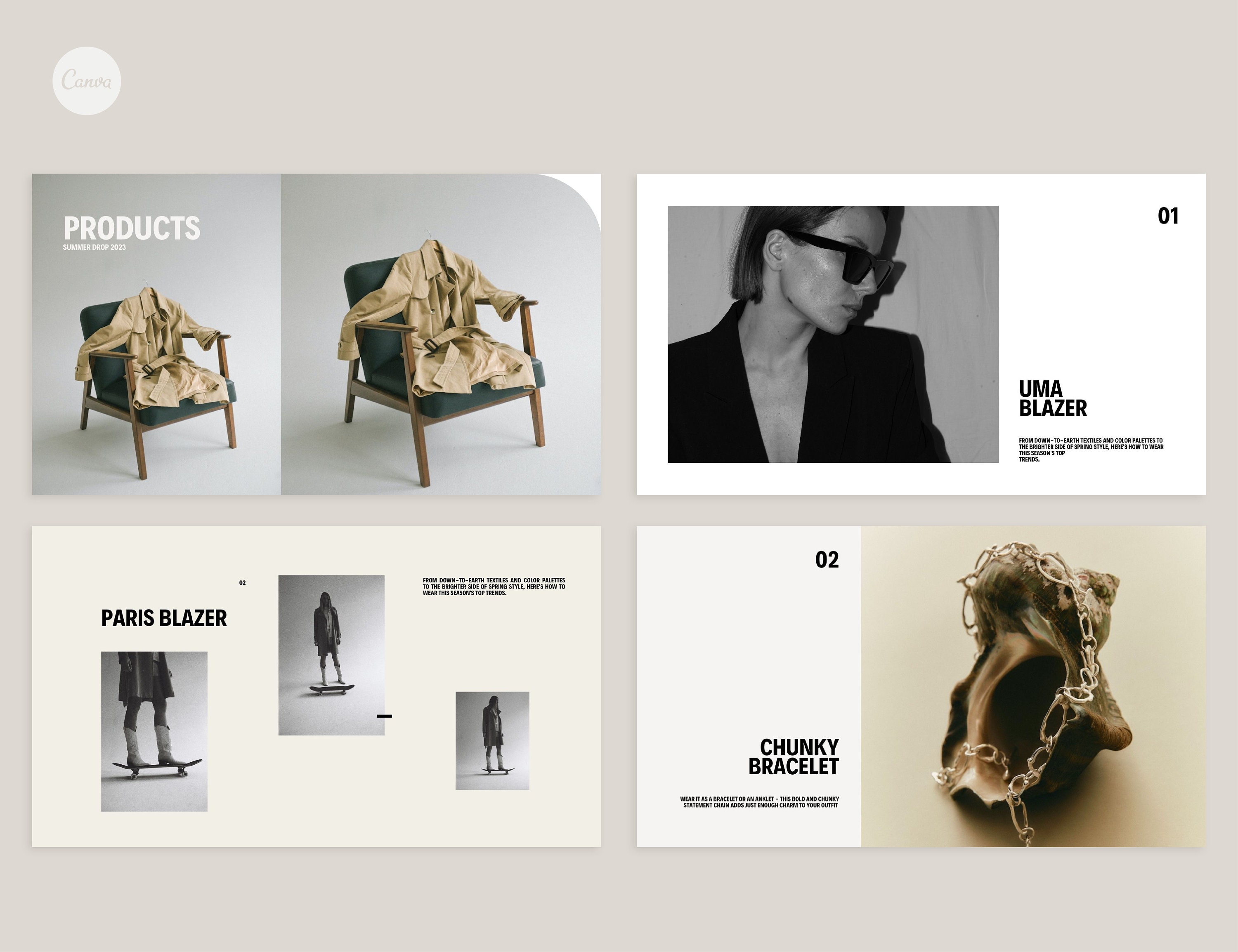 Fashion Brand Guidelines Template for Canva Boutique, Lifestyle Brand ...