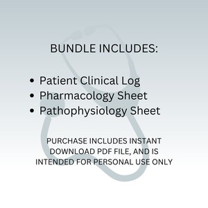 Nurse Practitioner Clinical Bundle, Downloadable Printable PDF ...