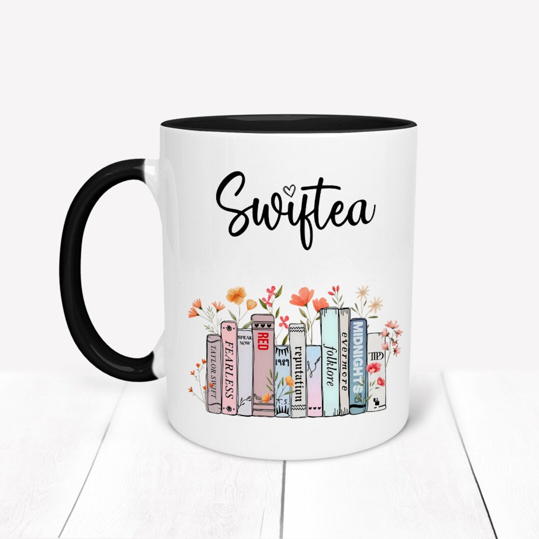 Swiftea Coffee Mug: Album Bookshelf Tour, Taylor Gift - Etsy Australia