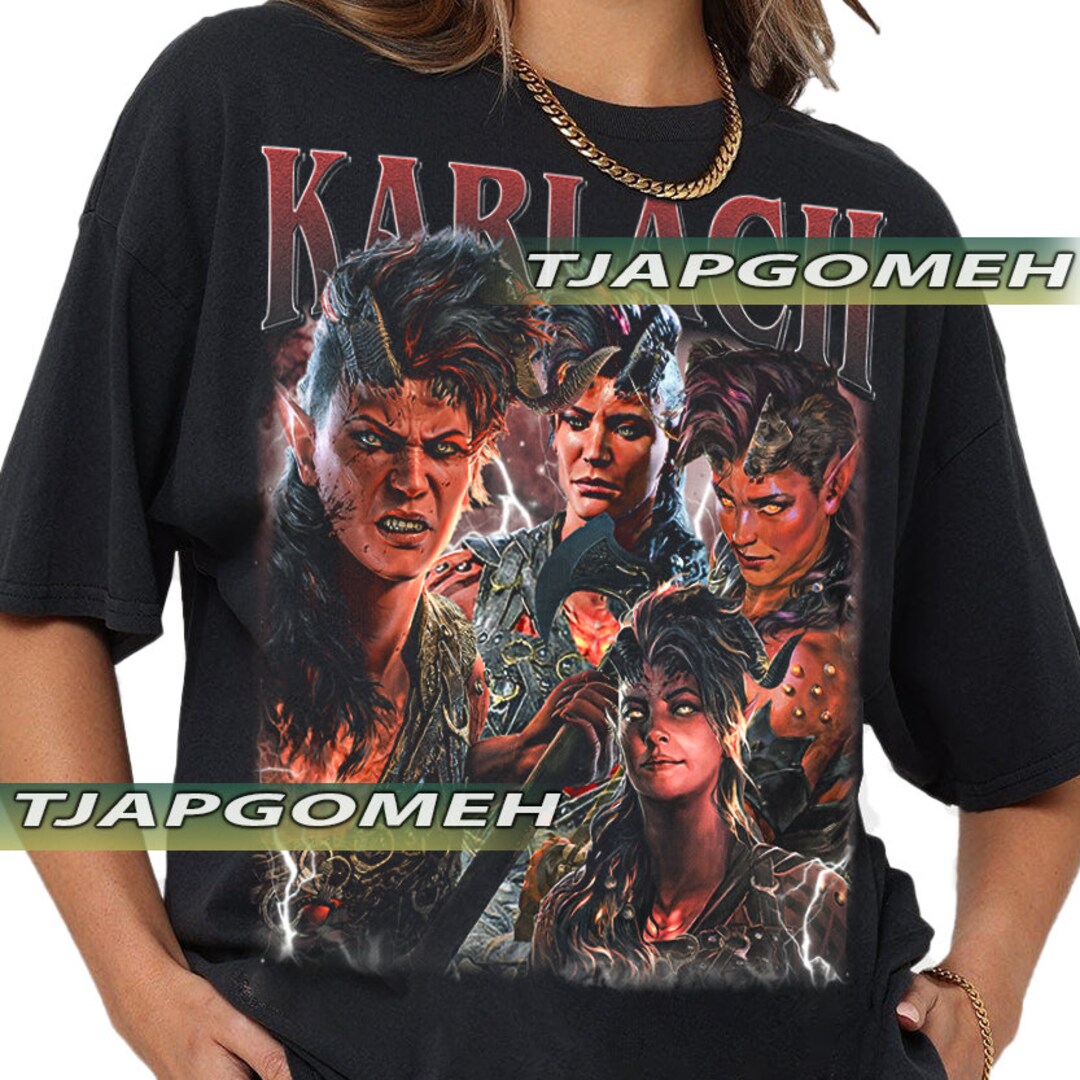 Karlach Baldurs Gate 3 Vintage T-shirt, Gift for Woman and Man Unisex T ...