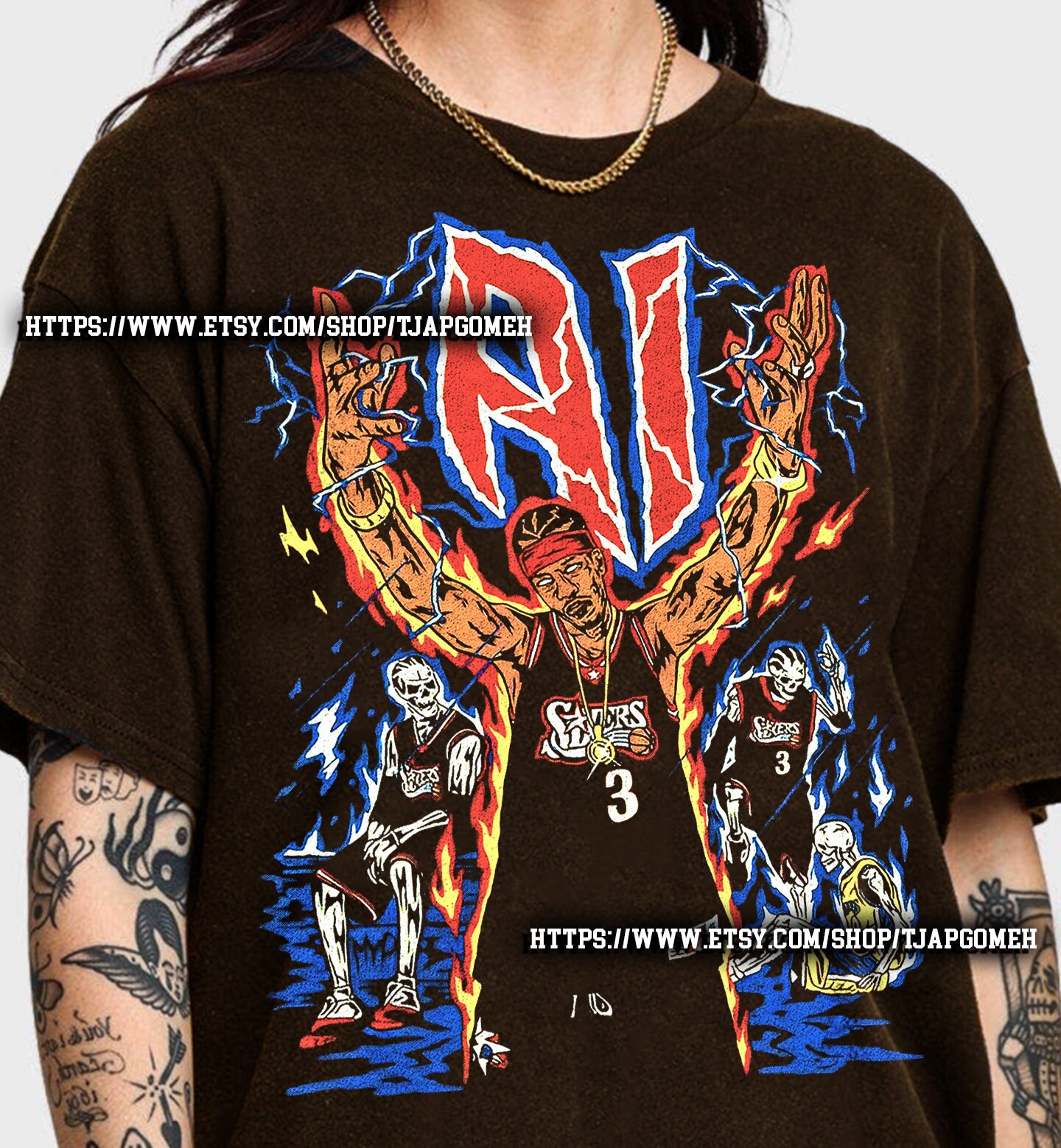 Limited Allen Iverson the Answer Vintage T-shirt, Gift for Woman and ...