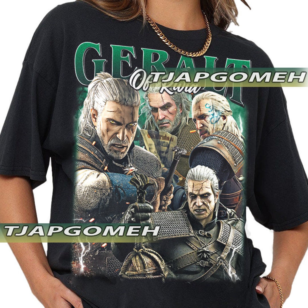 Geralt of Rivia the Witcher 3 Vintage T-shirt, Gift for Woman and Man ...