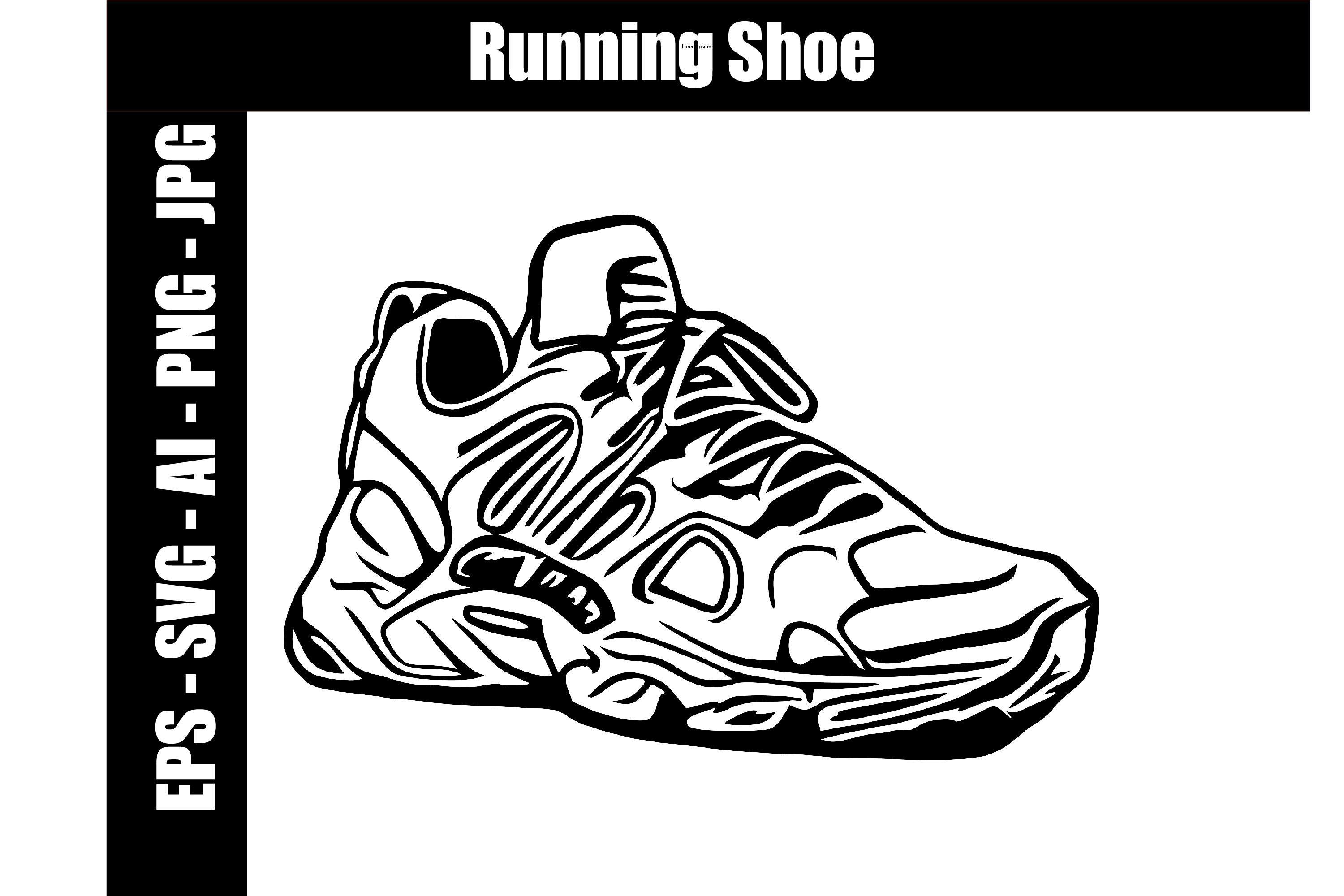 Running Shoe SVG, AI, Jpg, Png, Eps - Digital Download - Cut File - SVG ...